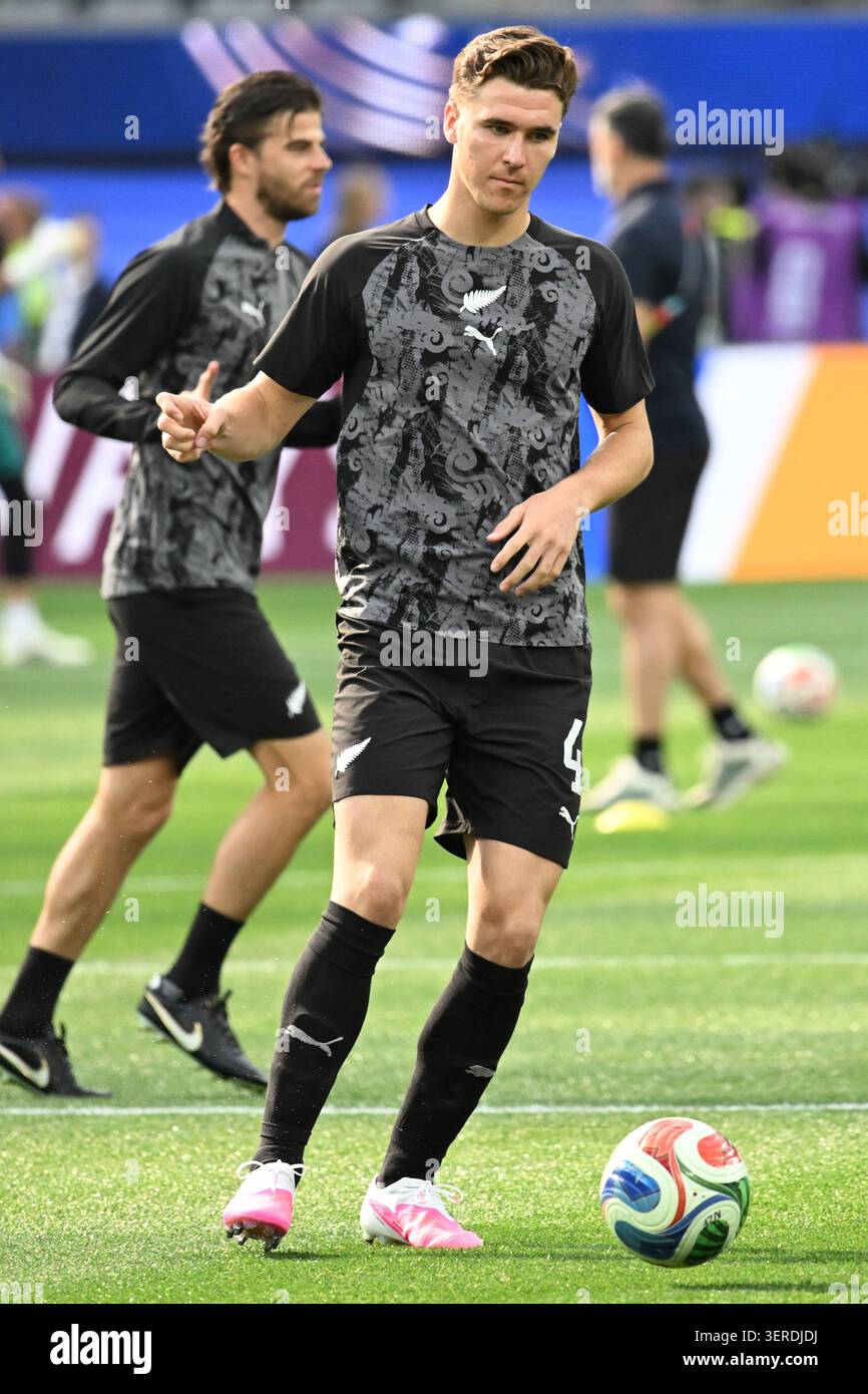 June 15, 2026: New Zealand defender Tyler Bindon (4) handles the ball ...