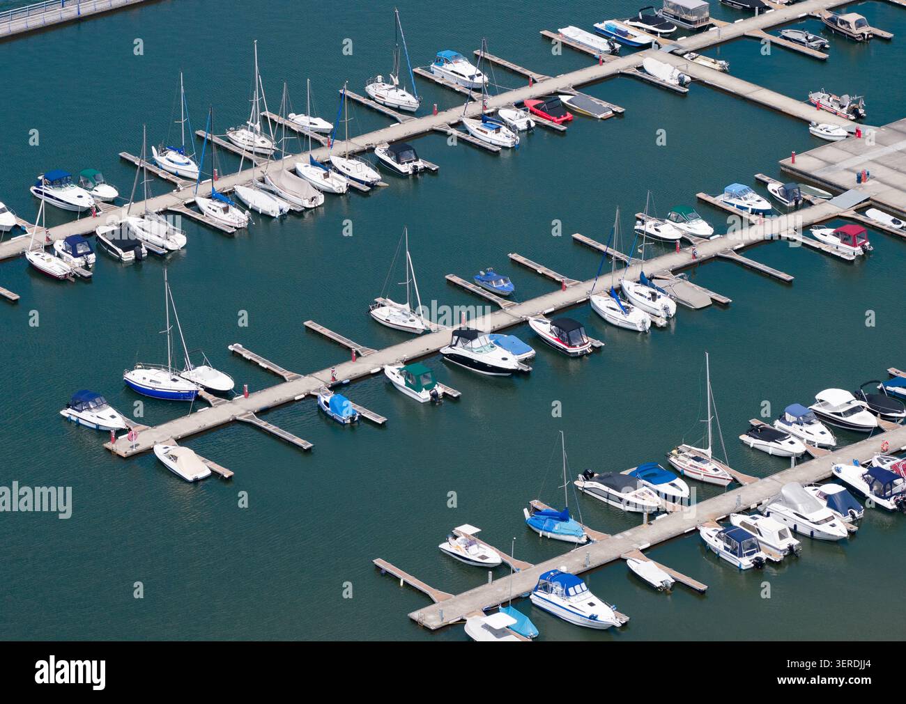 Klitten, Germany. 17th June, 2026. Boats are moored in Klitten Harbor ...
