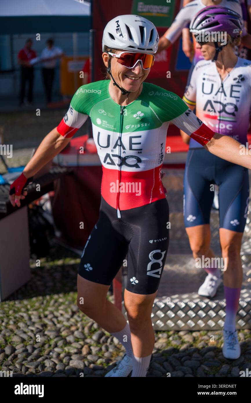 Locarno, Switzerland - JUNE 18: Elisa Longo Borghini of UAE Team ADQ in ...