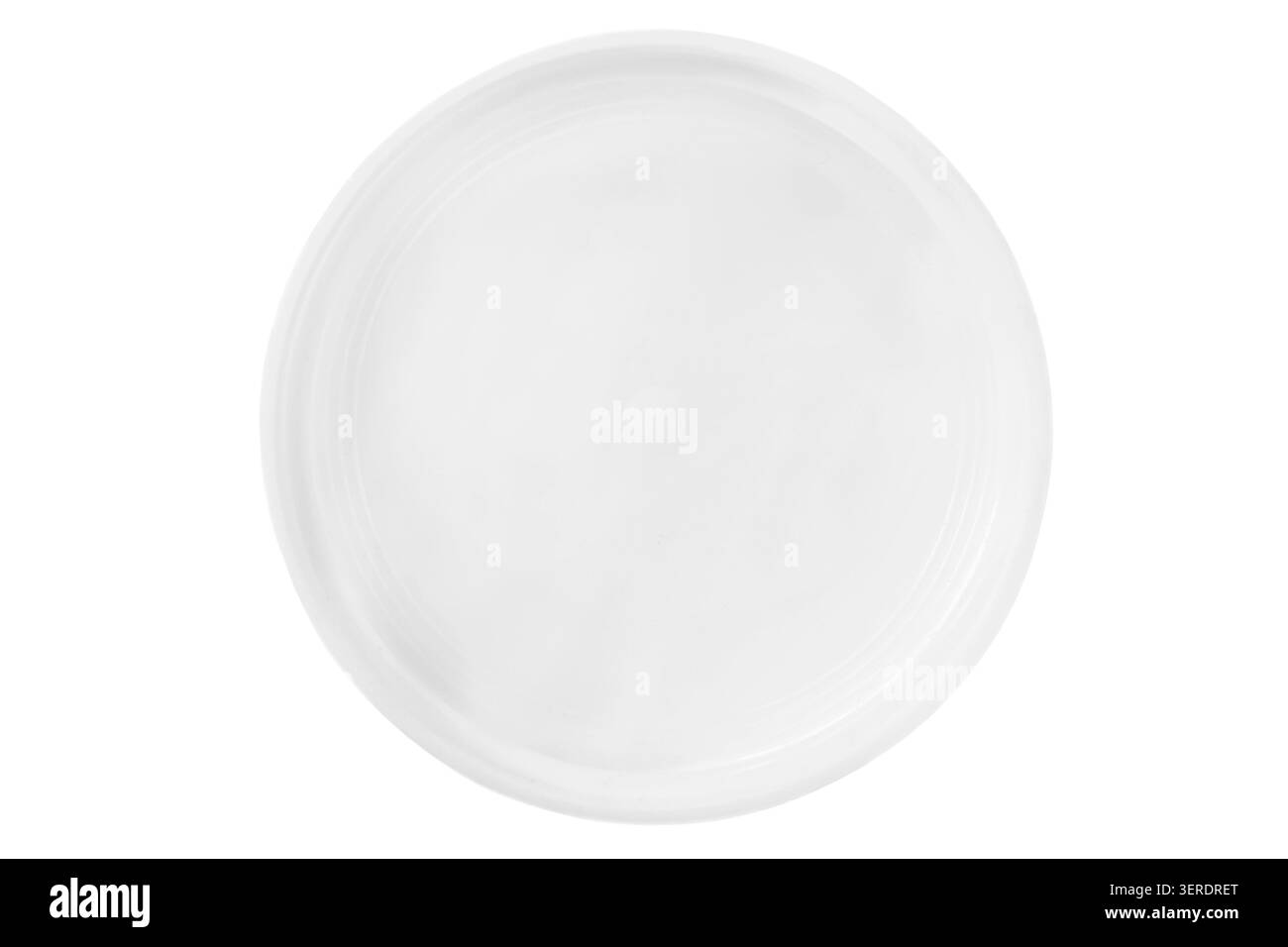 Blank white plastic jar lid isolated on white background Stock Photo ...