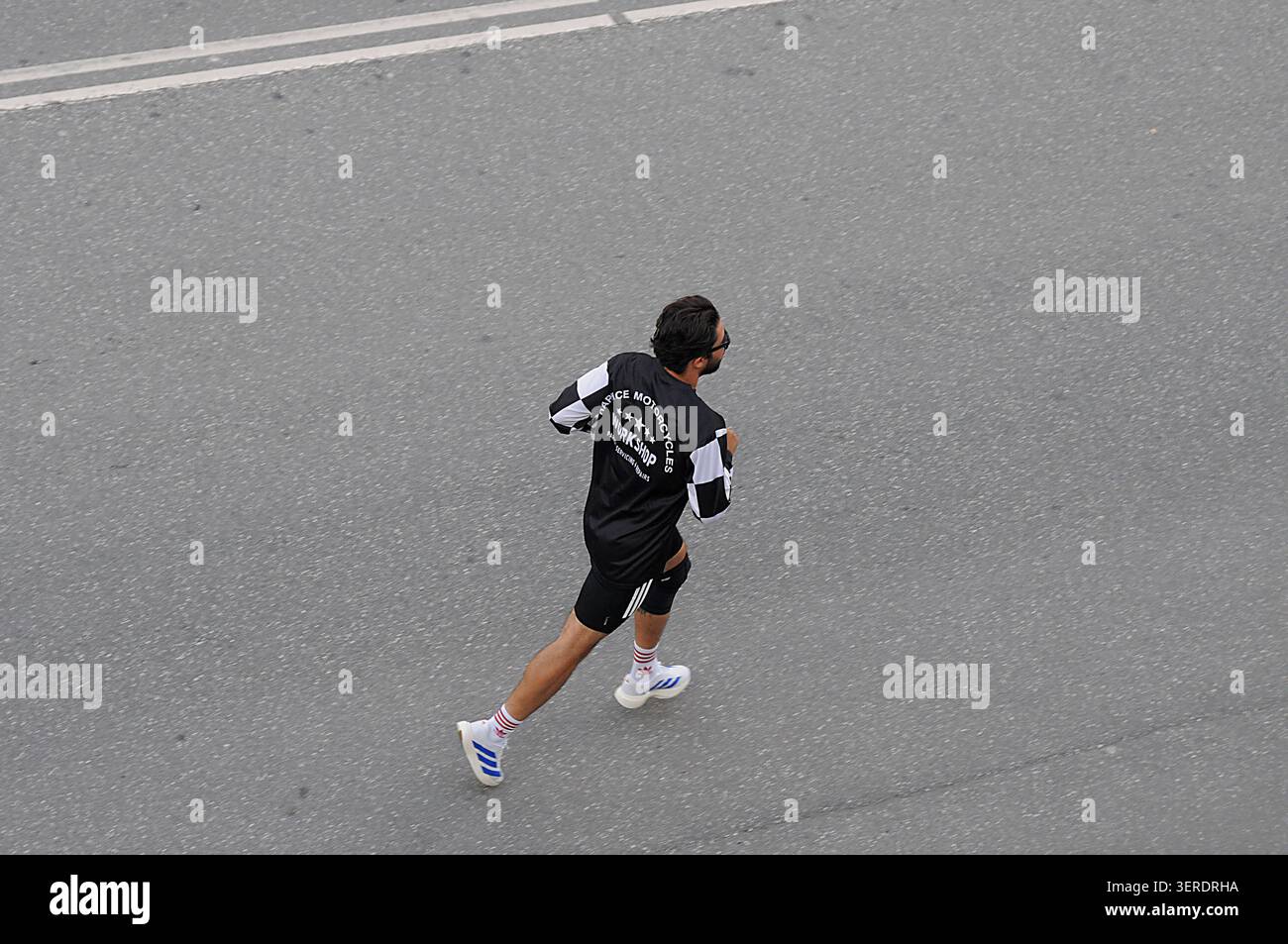 Copenhagen/Denmark /18 JUNE 2026/ man running t keep fitness in line in ...