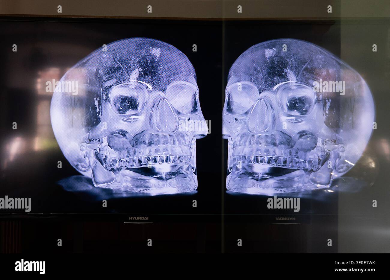 The Crystal Skull (replica 1:1) at the exhibition "The World's Greatest ...
