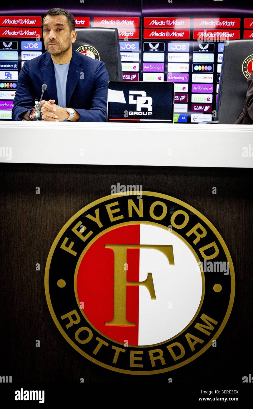 ROTTERDAM - The new head coach Giovanni van Bronckhorst during a ...
