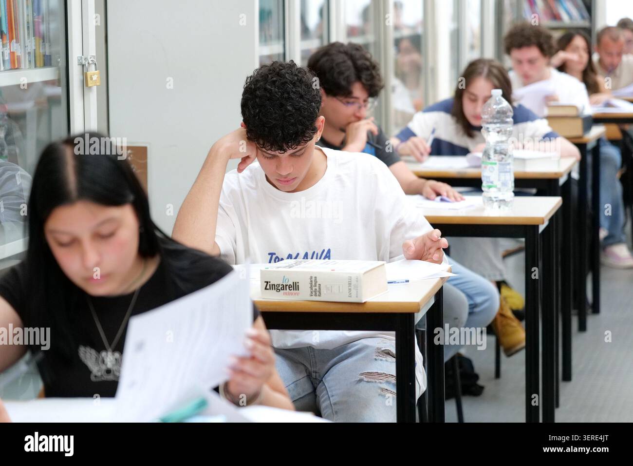 Italy, Arezzo, 18 June, 2026: High school maturity exams 2026. Artistic ...