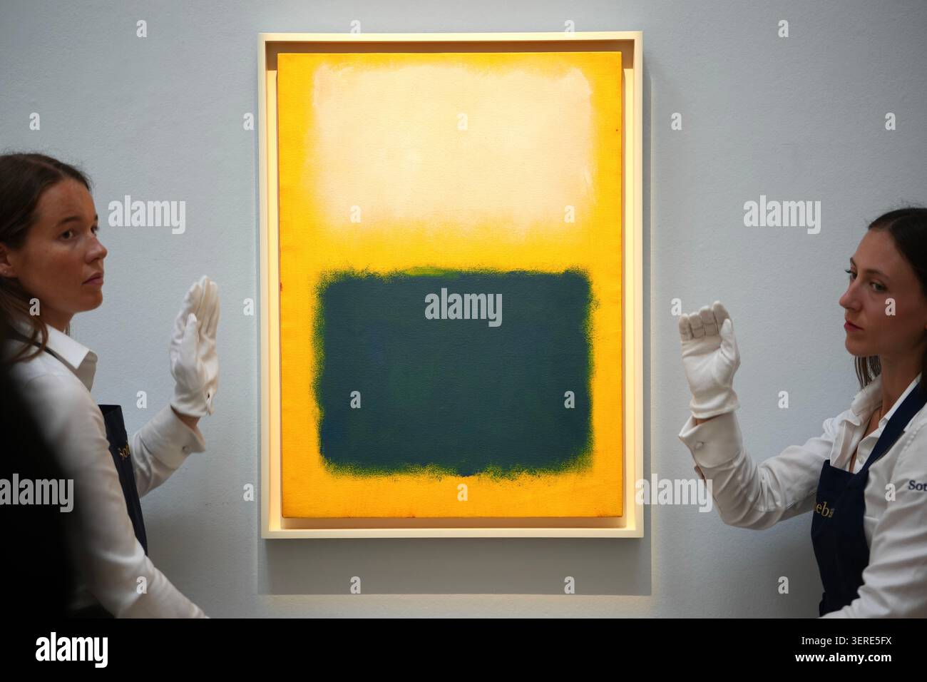 Mark Rothko's painting "Untitled," estimated to sell for £4 million to ...