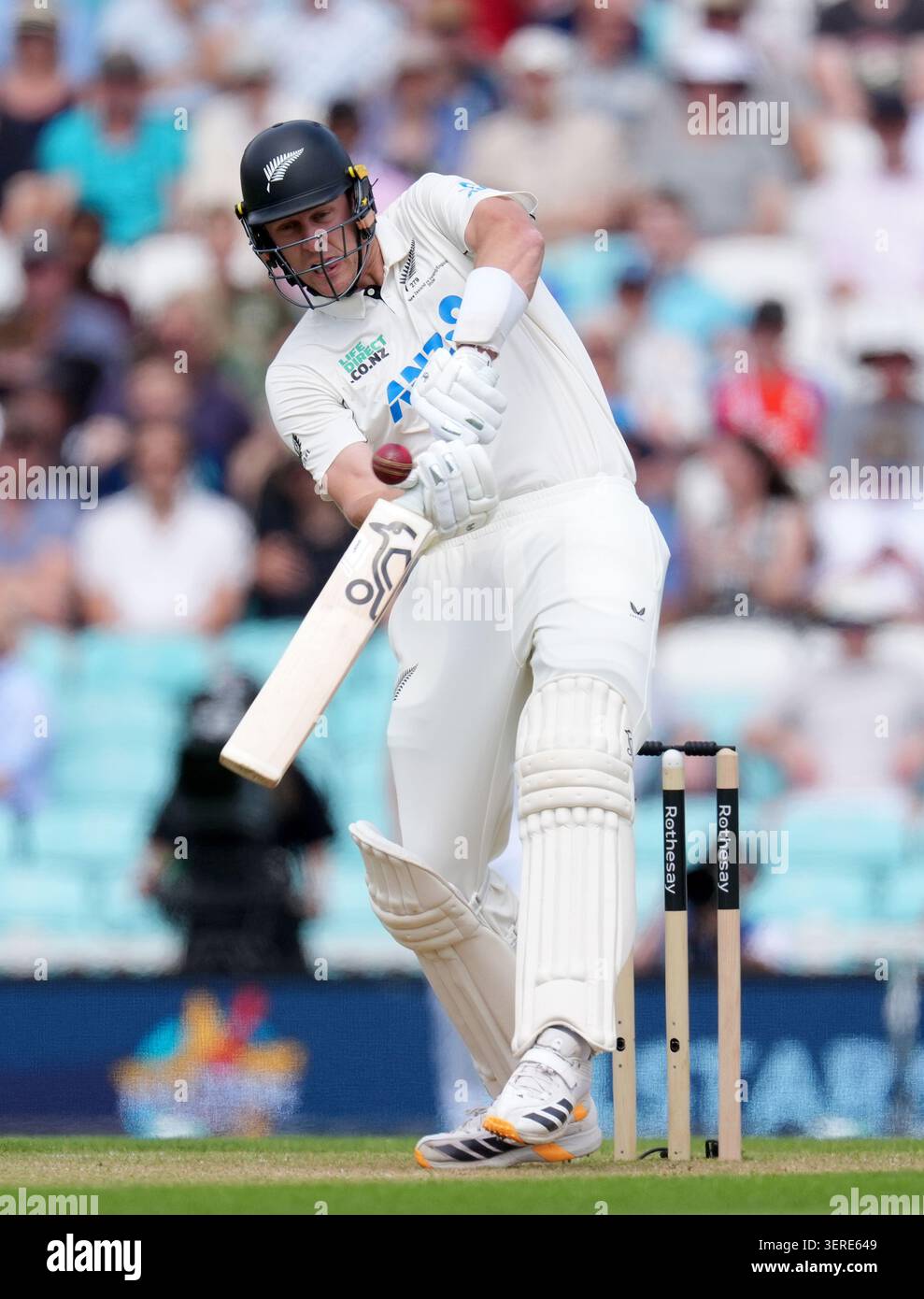 New Zealand's Kyle Jamieson on day two of the Second Rothesay Test at ...