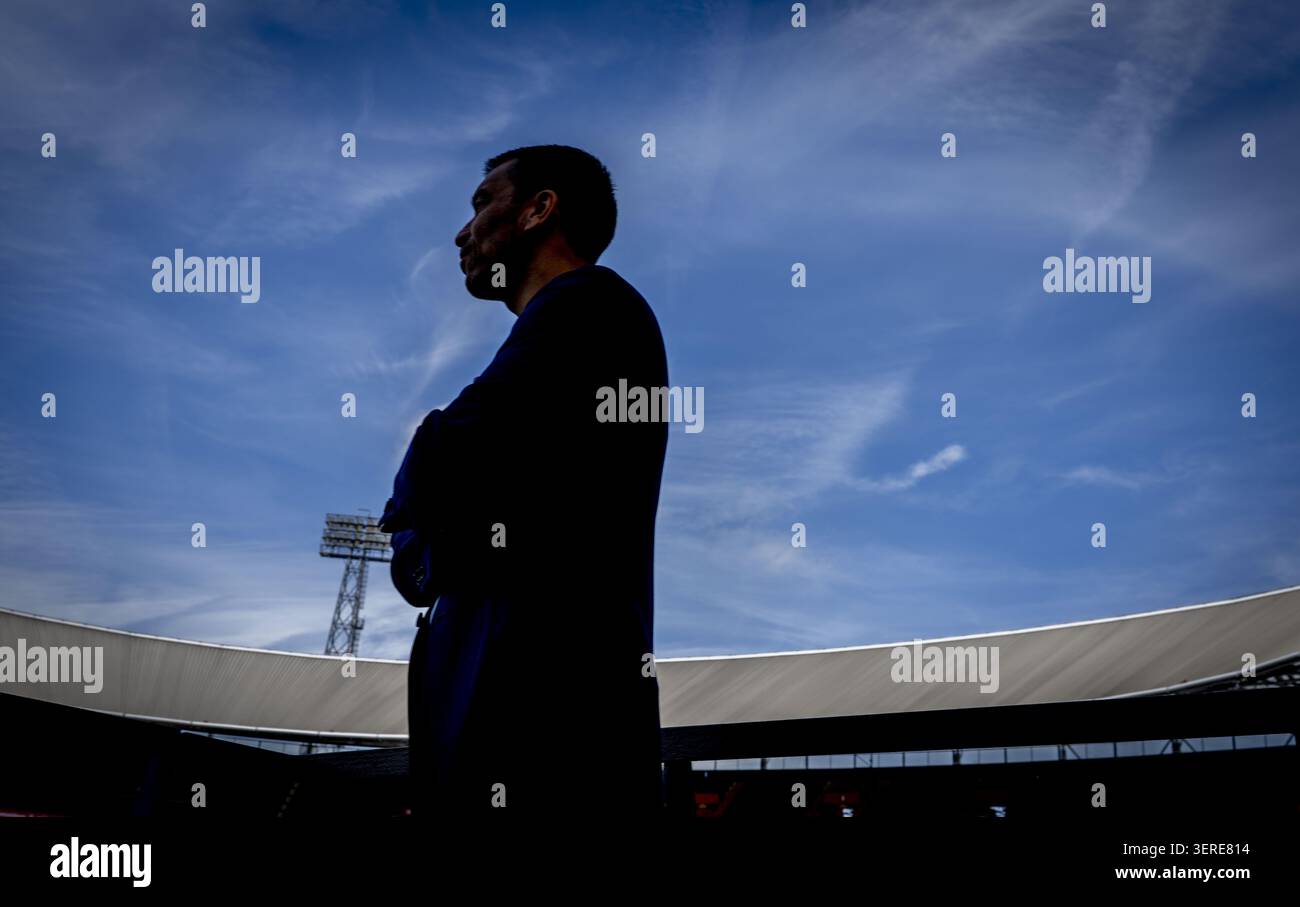 ROTTERDAM - Feyenoord's new head coach Giovanni van Bronckhorst at De ...