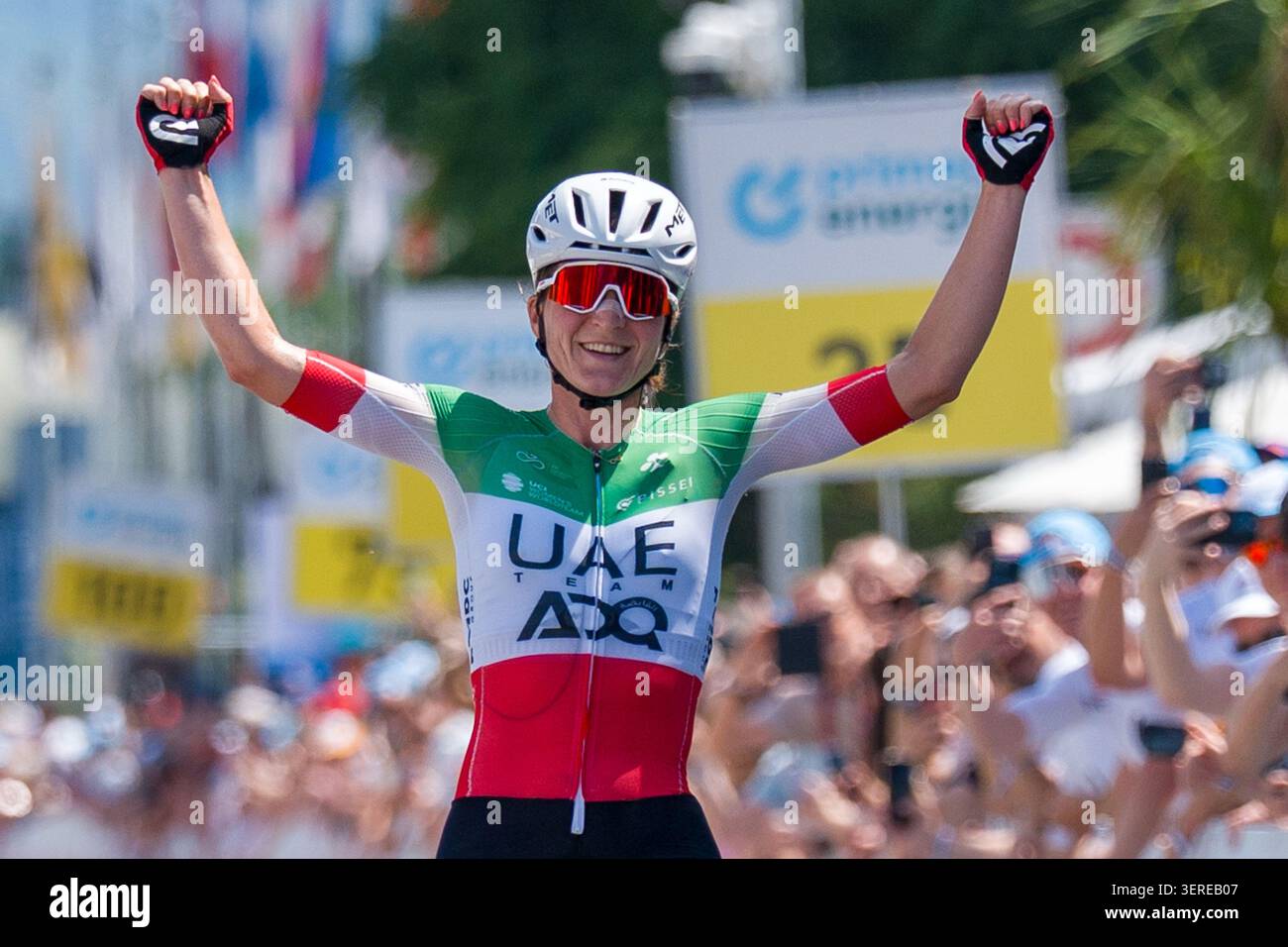 Locarno, Switzerland - JUNE 18: Elisa Longo Borghini of UAE Team ADQ ...