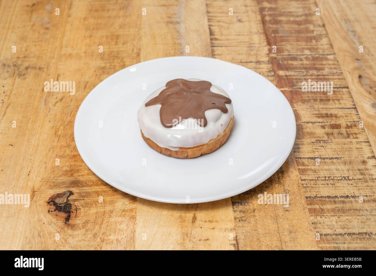 a close-up of a cinnamon roll split in half, revealing the endless ...