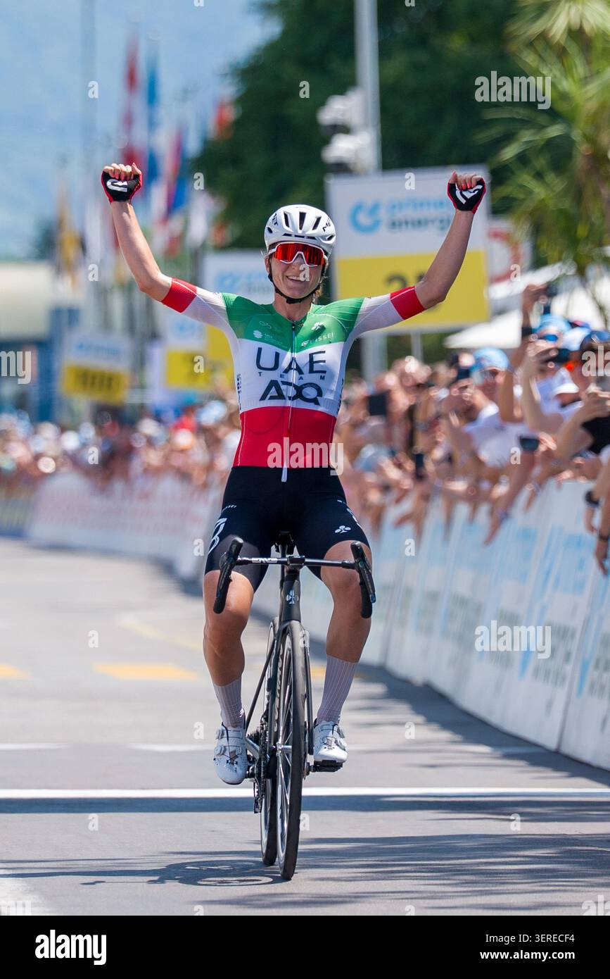 Locarno, Switzerland - JUNE 18: Elisa Longo Borghini of UAE Team ADQ ...