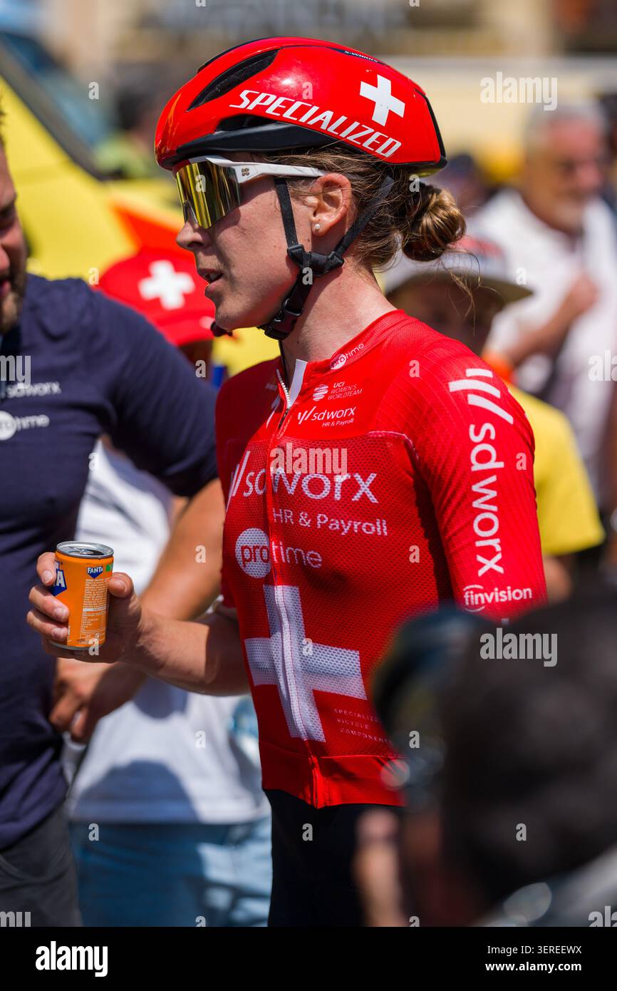 Locarno, Switzerland - JUNE 18: Steffi Haberlin of Team SD Worx ...