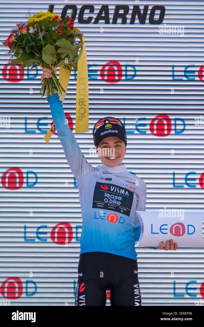 Locarno, Switzerland - JUNE 18: Sarah Van Dam of Team Visma | Lease a ...