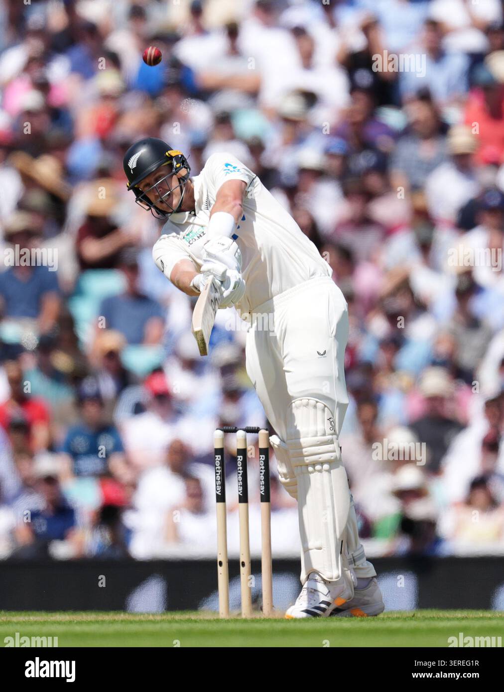 New Zealand's Kyle Jamieson on day two of the Second Rothesay Test at ...