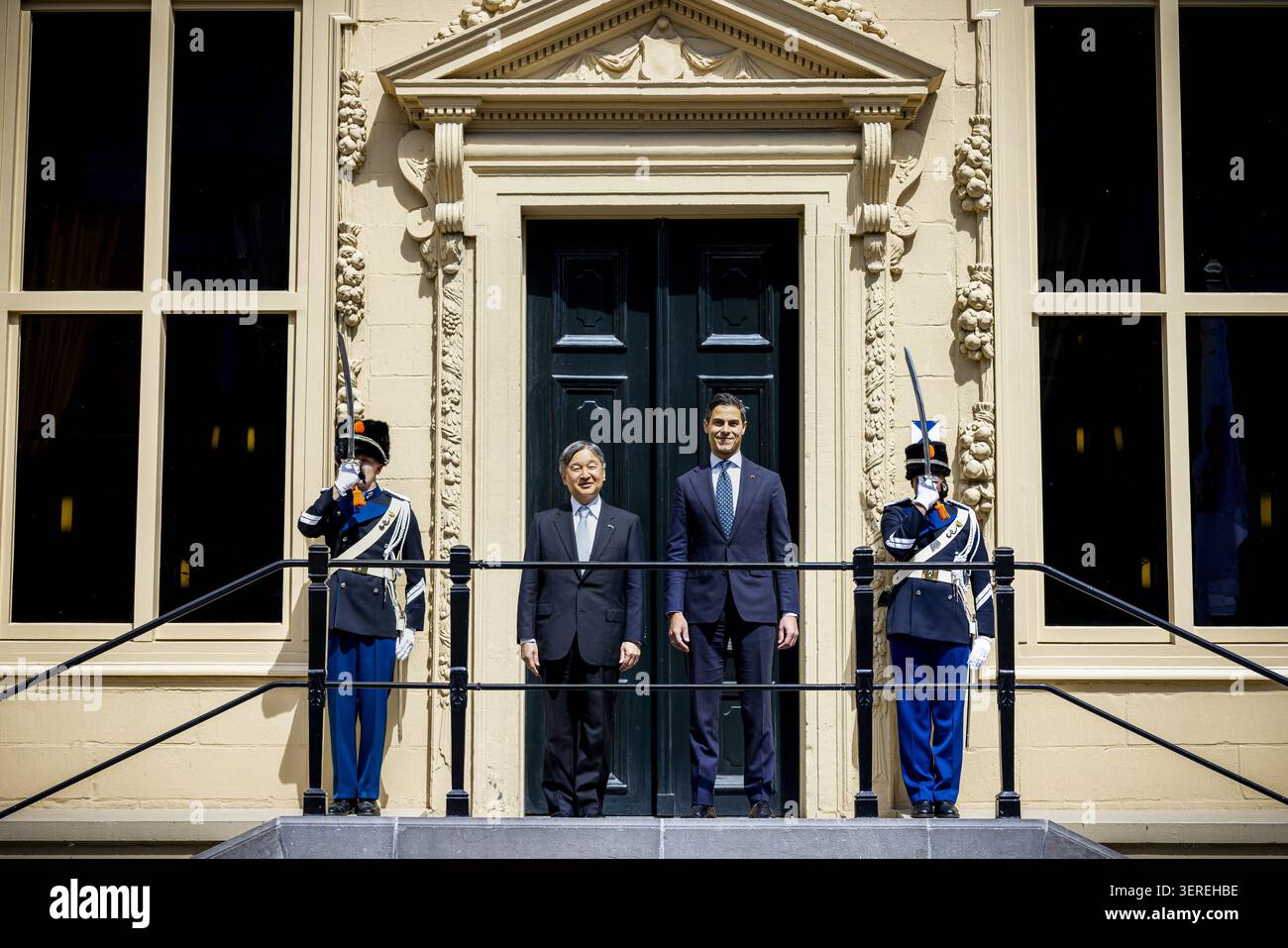 THE HAGUE - Japanese Emperor Naruhito, Prime Minister Rob Jetten, and ...
