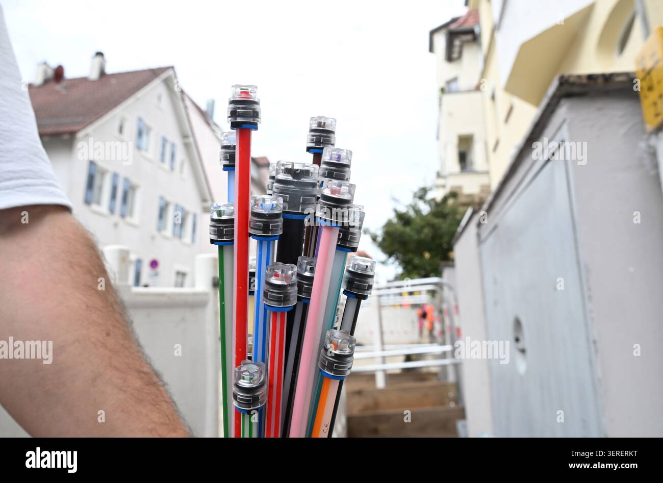 Stuttgart, Germany. 17th June, 2026. At a Deutsche Telekom construction ...