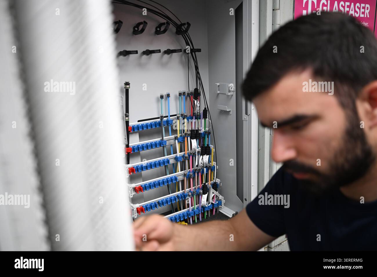 Stuttgart, Germany. 17th June, 2026. At a Deutsche Telekom construction ...