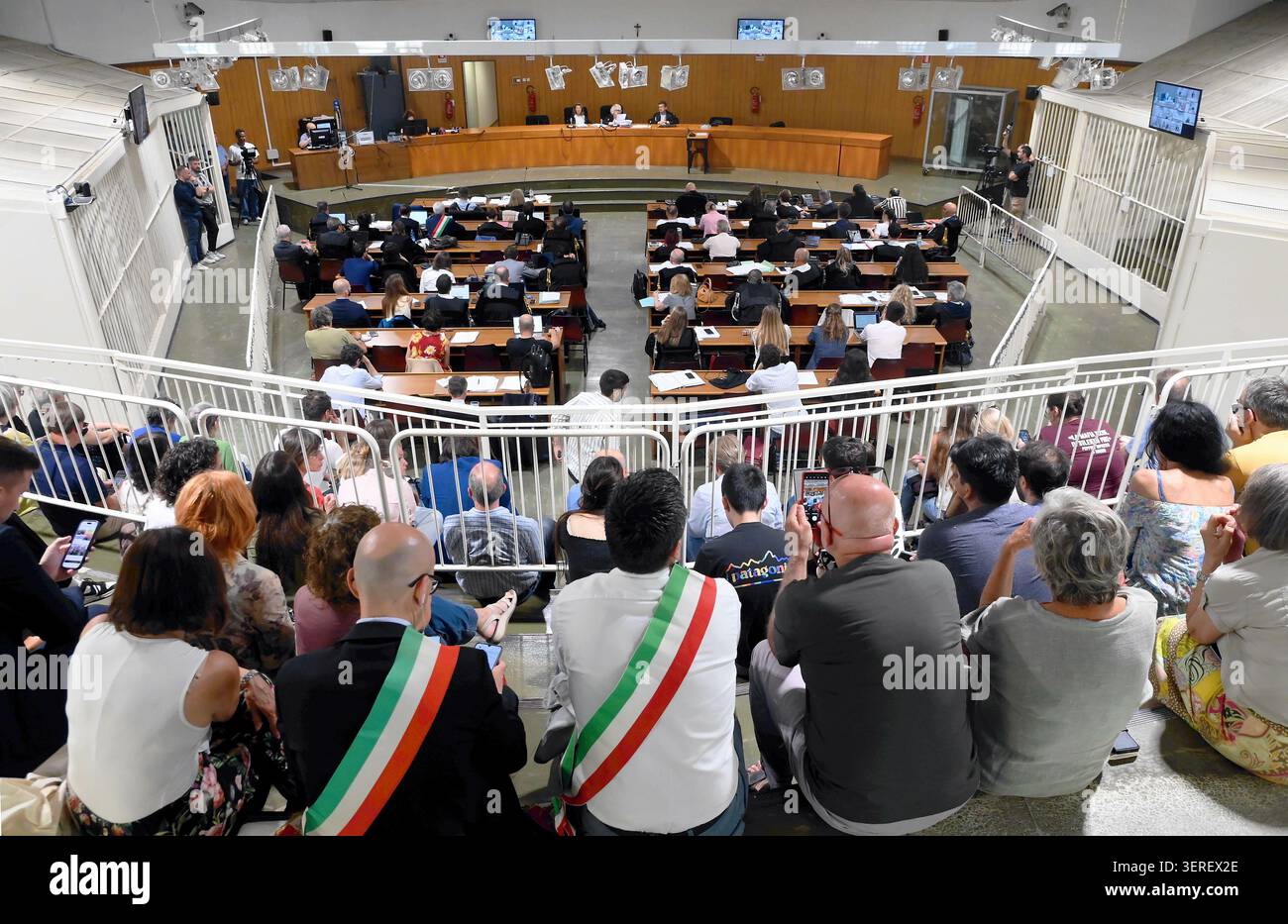 Milano, Italy. 18th June, 2026. Milan, June 18, 2026-Bunker Courtroom ...