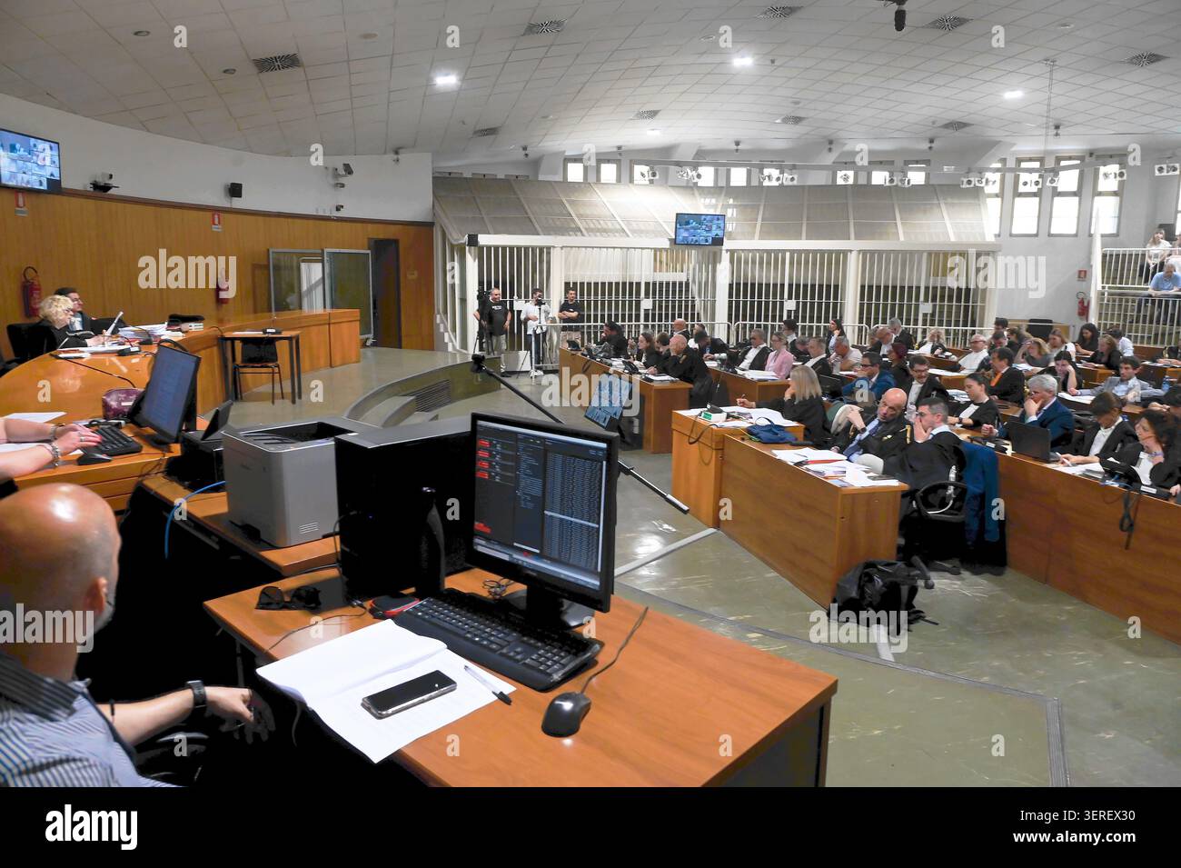 Milano, Italy. 18th June, 2026. Milan, June 18, 2026-Bunker Courtroom ...