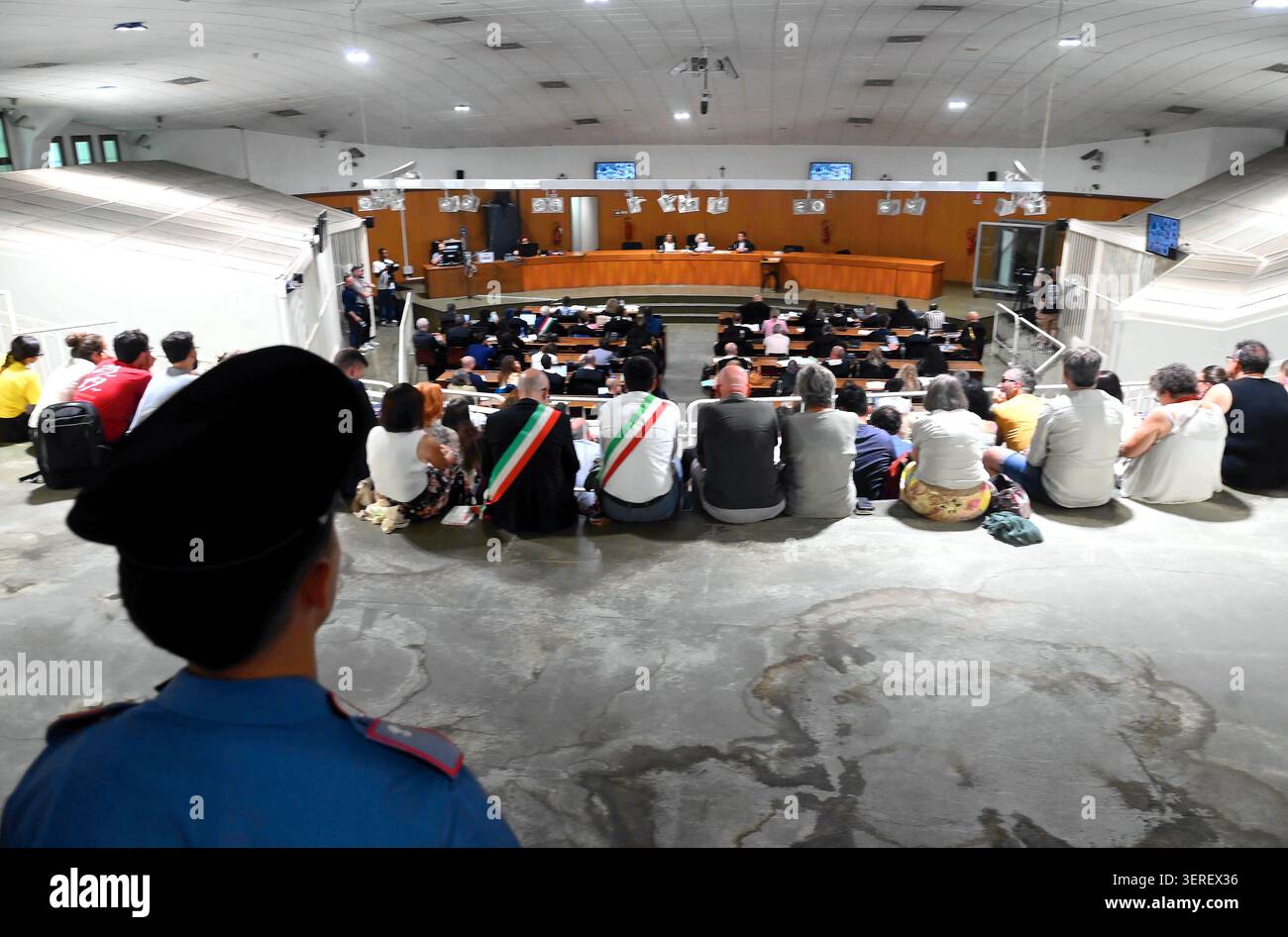 Milano, Italy. 18th June, 2026. Milan, June 18, 2026-Bunker Courtroom ...