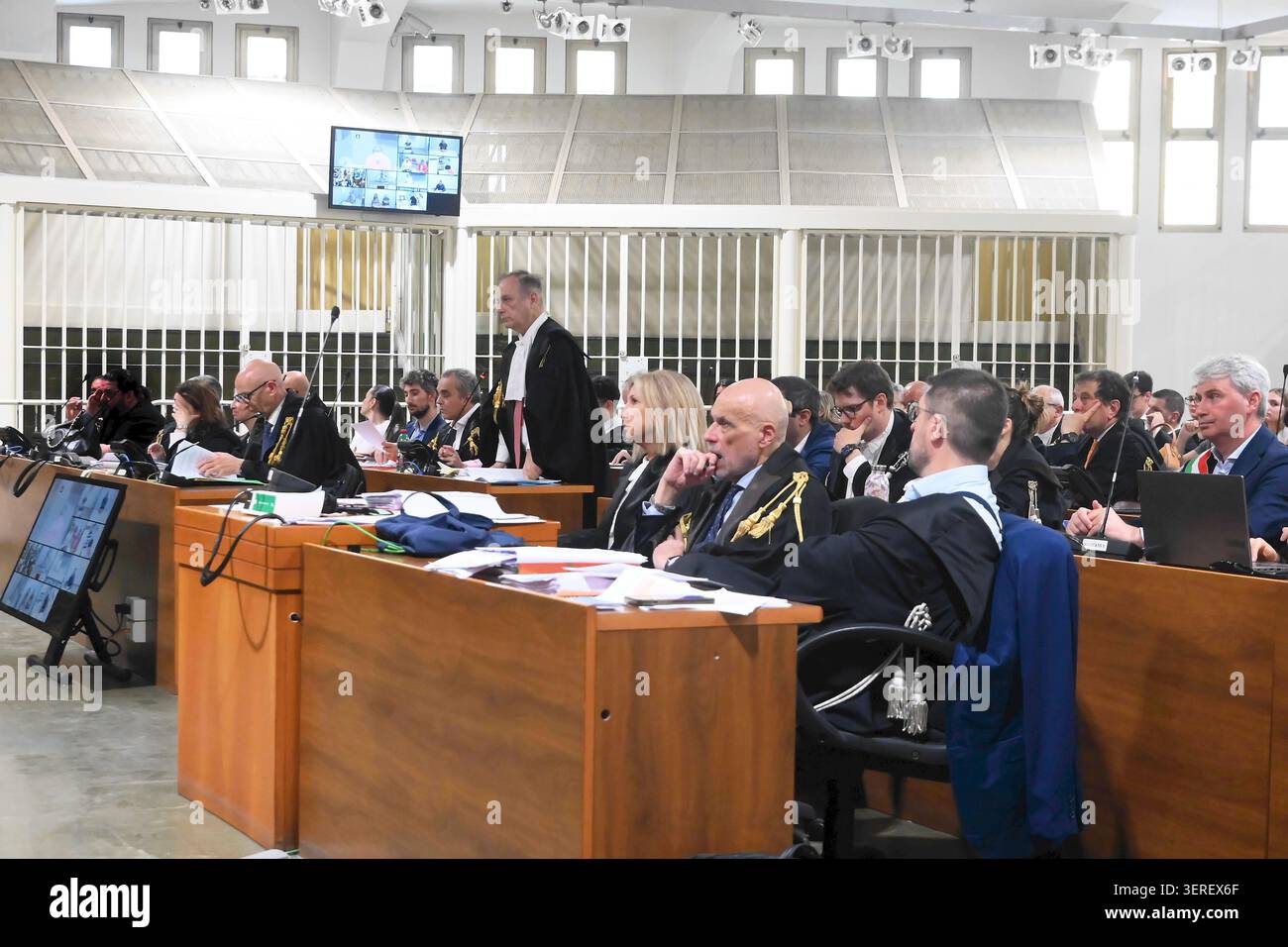 Milano, Italy. 18th June, 2026. Milan, June 18, 2026-Bunker Courtroom ...