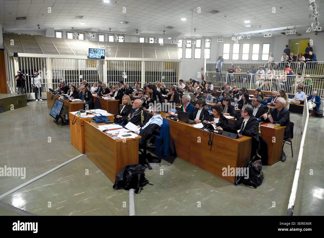 Milano, Italy. 18th June, 2026. Milan, June 18, 2026-Bunker Courtroom ...