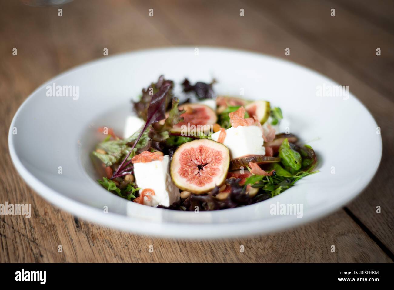 Fresh Salad With Figs and Cheese Highlights Vibrant Flavors and ...