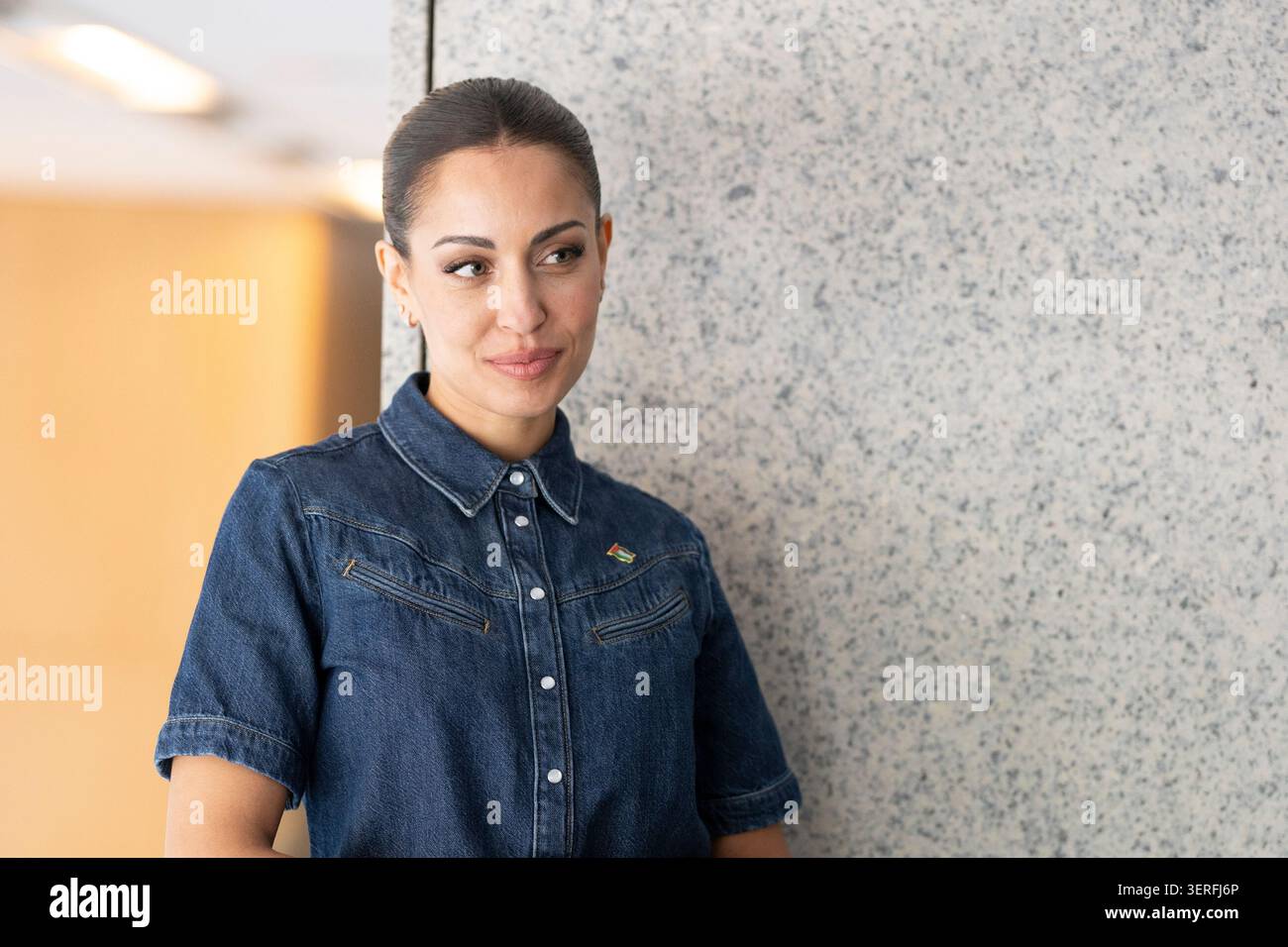 Madrid, Spain. 18th June, 2026. Actress Hiba Abouk, poses during the ...