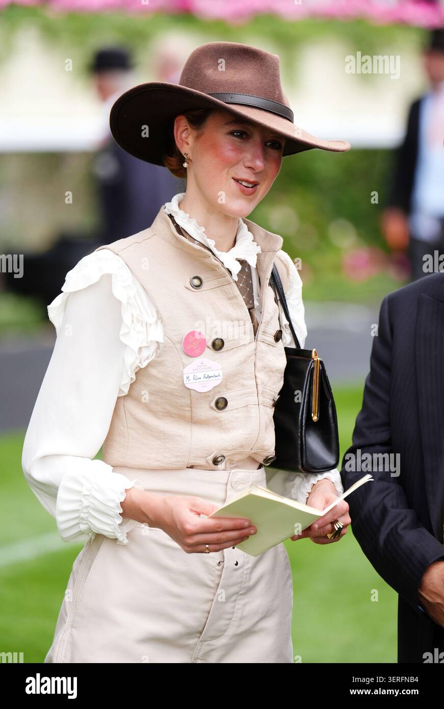 Alina Buttgenbach on day three of Royal Ascot at Ascot Racecourse ...