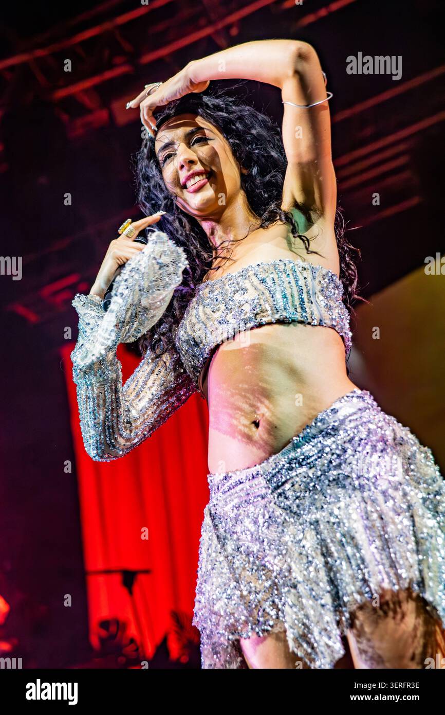 Milan Italy. 17 jun 2026. The American-born French-Haitian singer and ...
