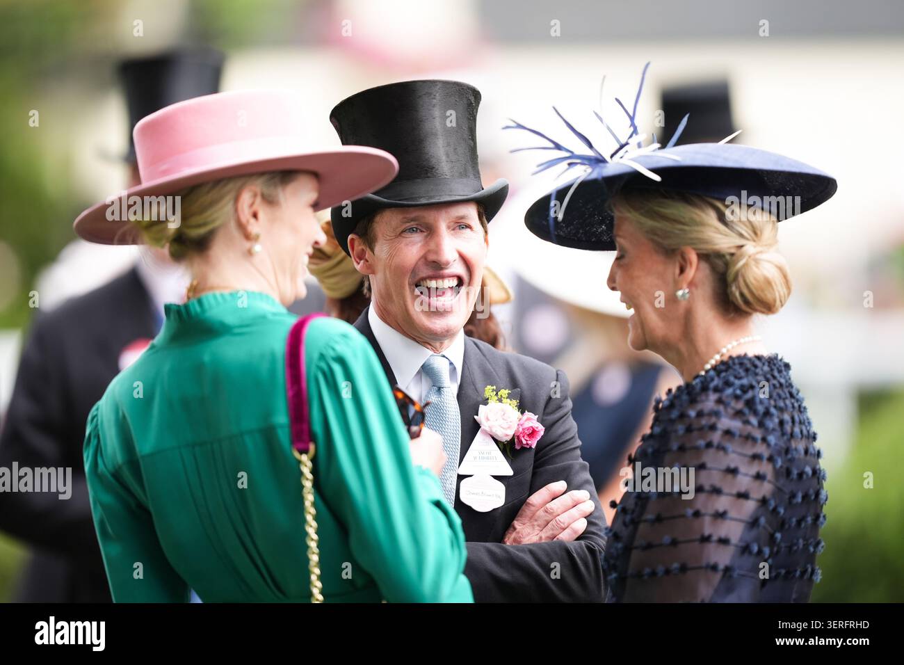 James Blunt speaking with the Duchess of Edinburgh on day three of ...