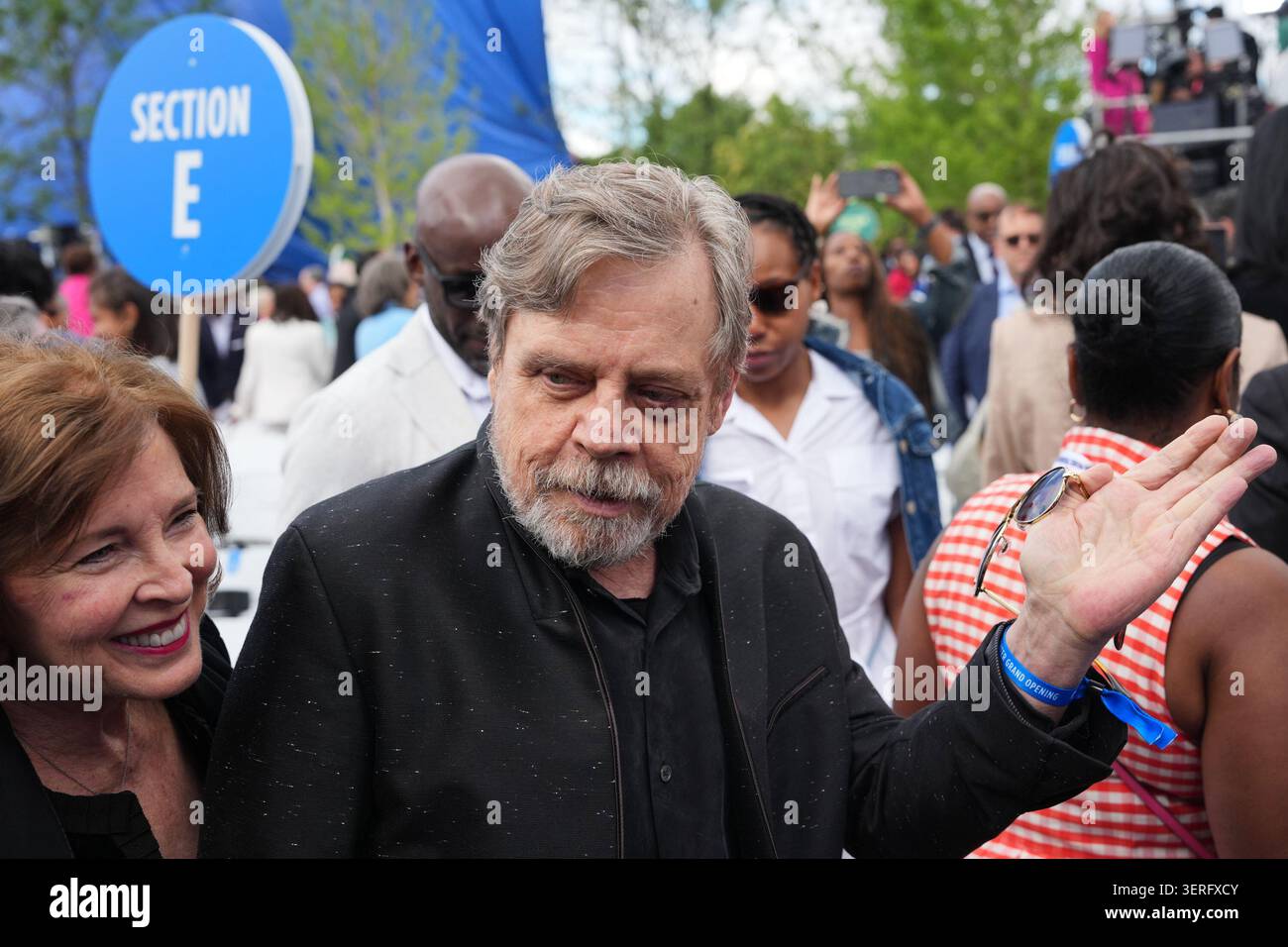 Actor Mark Hamill mingles ahead of the Obama Presidential Center ...