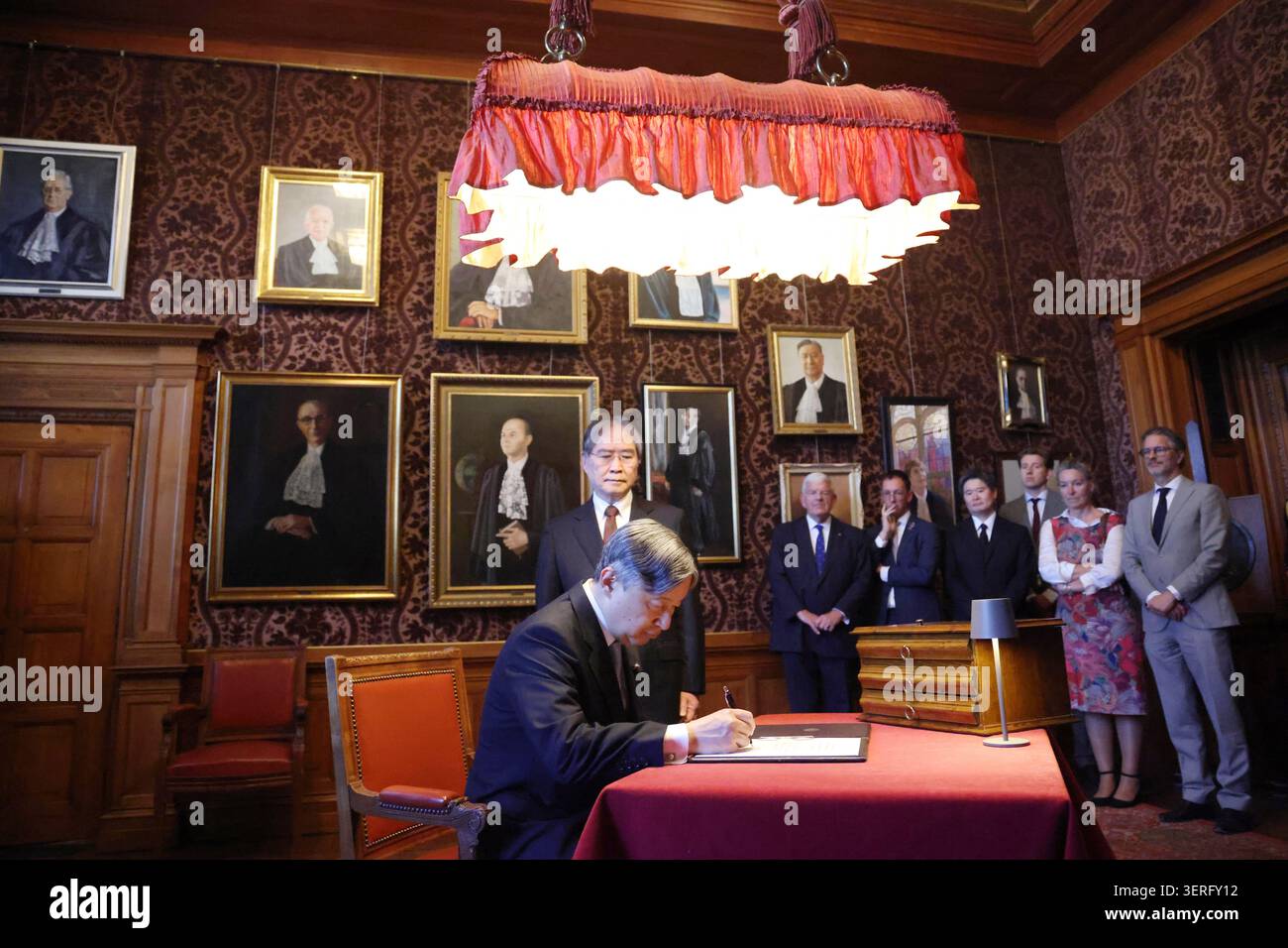 Japanese Emperor Naruhito visits Peace Palace in The Hague, Netherlands ...