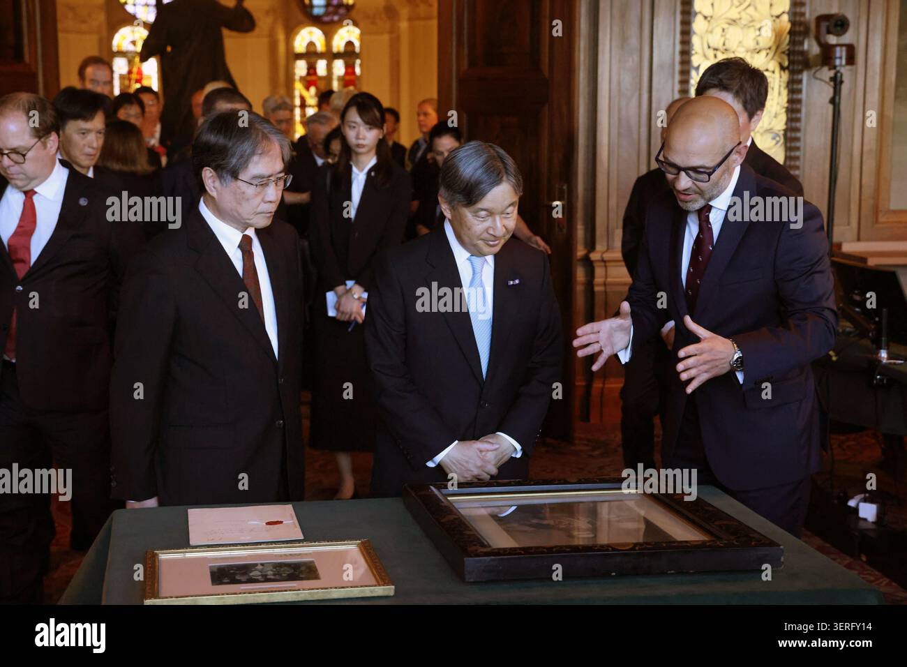 Japanese Emperor Naruhito visits Peace Palace in The Hague, Netherlands ...