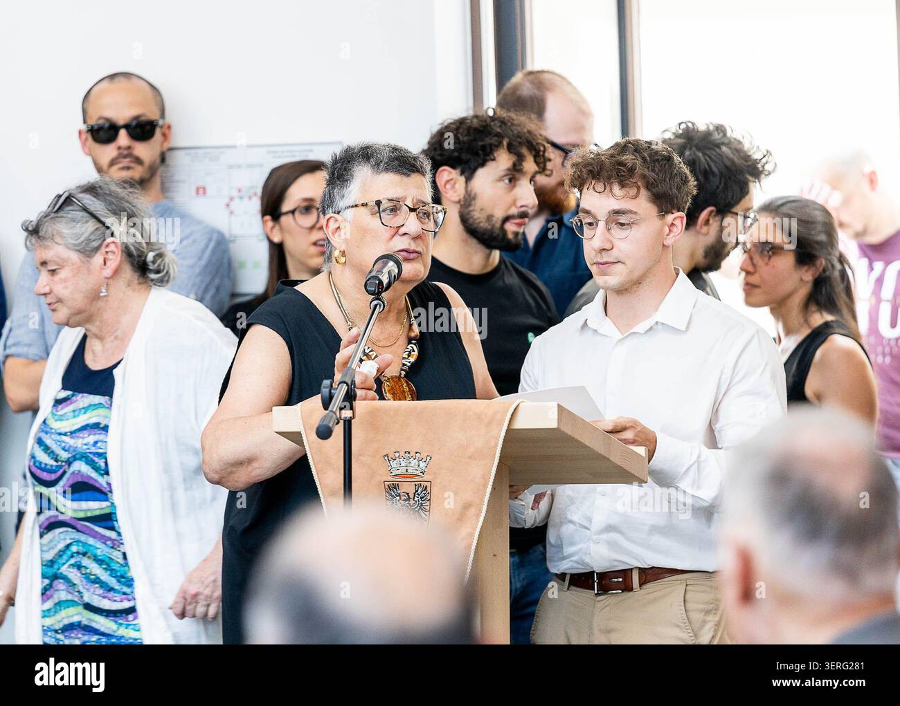 IPA85825783 - Trento, Sergio Martinelli's Funeral. In the photo: A ...