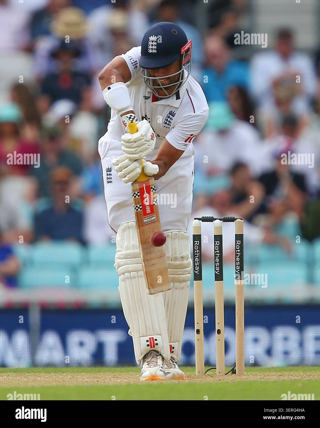 LONDON, ENGLAND - JUNE 18: Emilio Gay of England bats during day 2 of ...