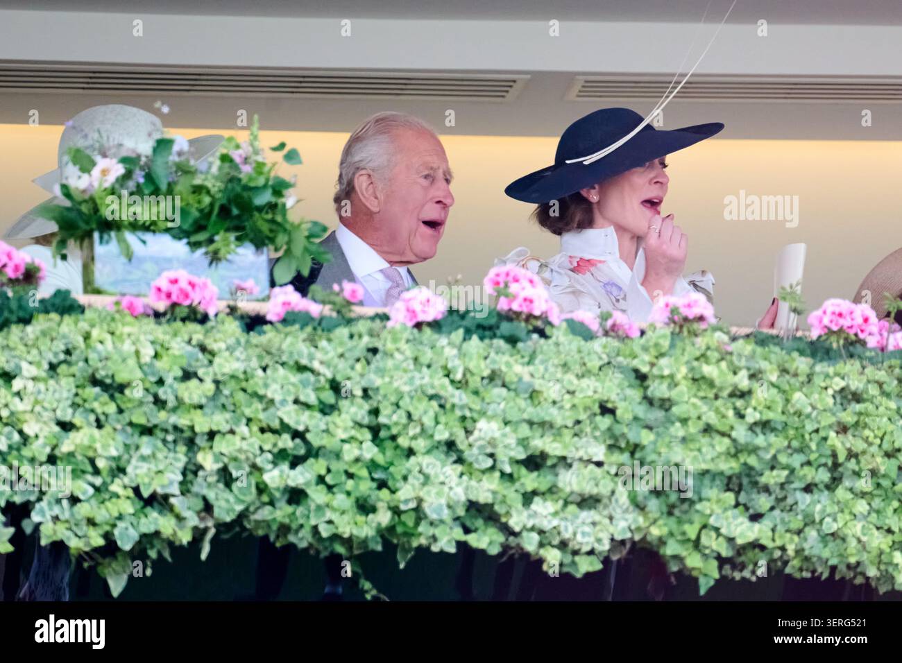 Ascot, UK. 18 June, 2026. King Charles III and Felicity Blunt in the ...