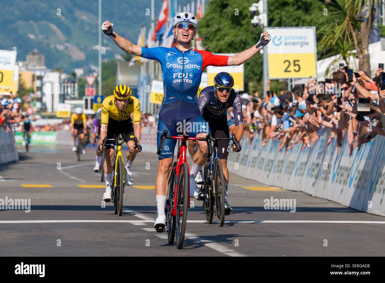 Locarno, Switzerland - JUNE 18: Romain Gregoire of Groupama - FDJ ...
