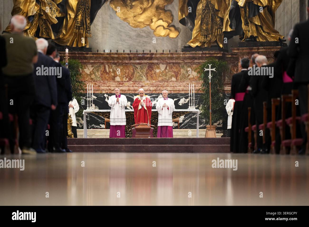 Pope Leo XIV celebrates the funeral service for late Cardinal Camillo ...