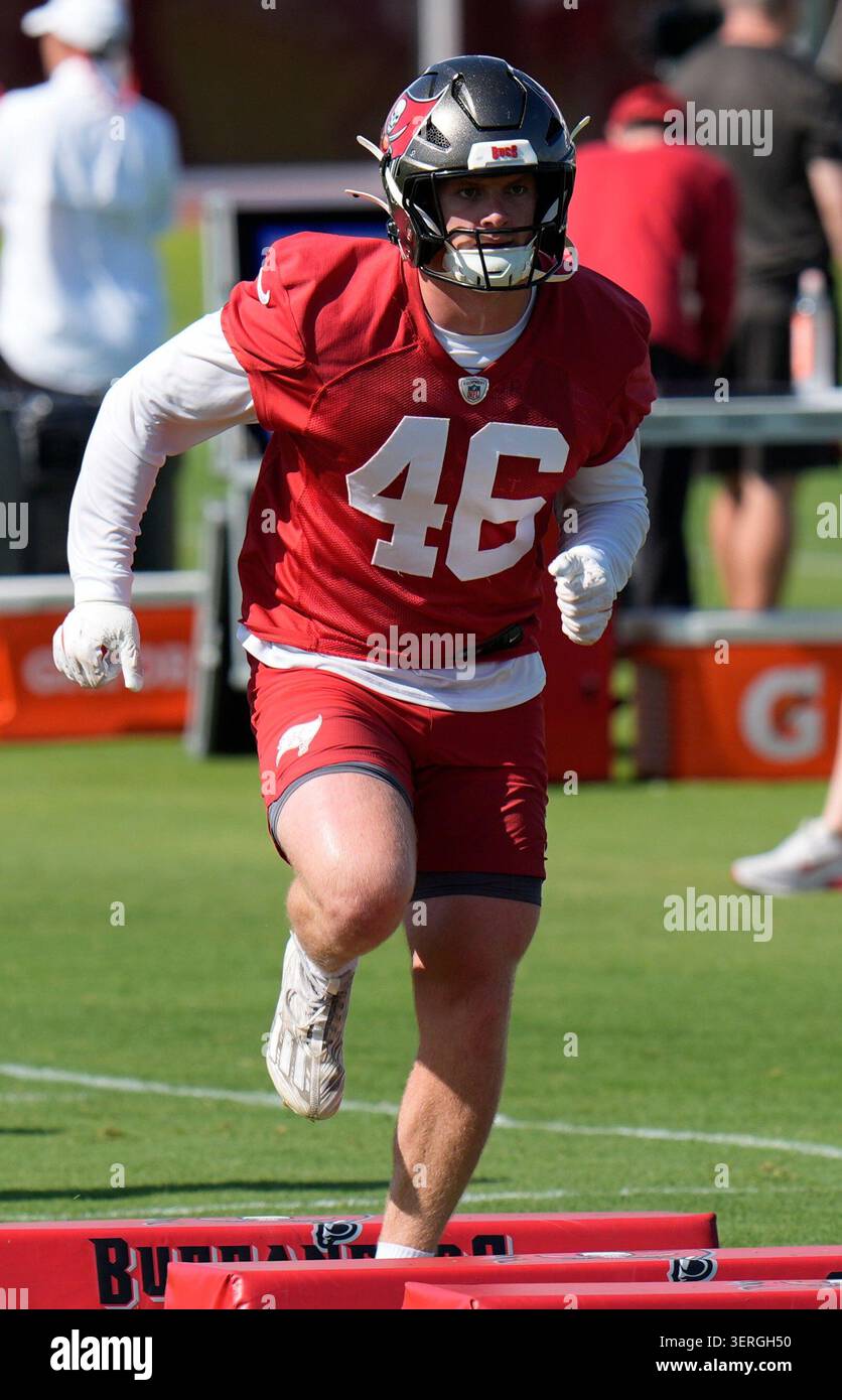 Tampa Bay Buccaneers linebacker Caden Fordham during an NFL football ...