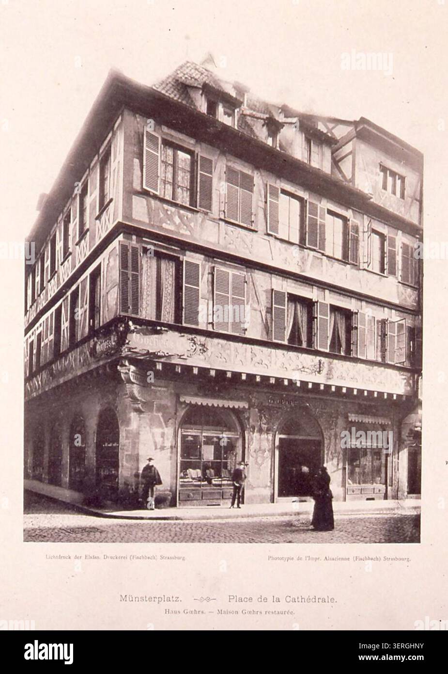 Cathedral square strasbourg historic building restoration record hi-res ...