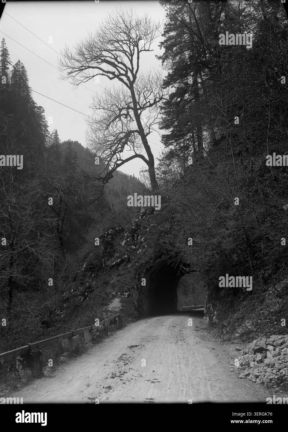 1890 photograph alpine tunnel route Black and White Stock Photos ...