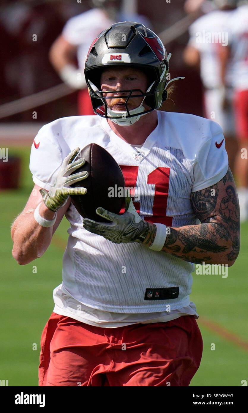 Tampa Bay Buccaneers tight end Ko Kieft during an NFL football practice ...