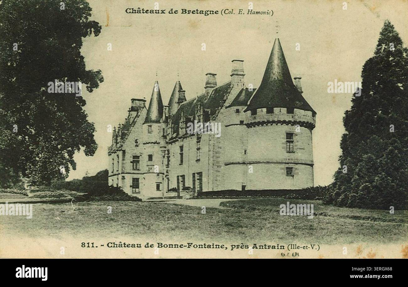 Ille et vilaine historic manor castle france hi-res stock photography ...