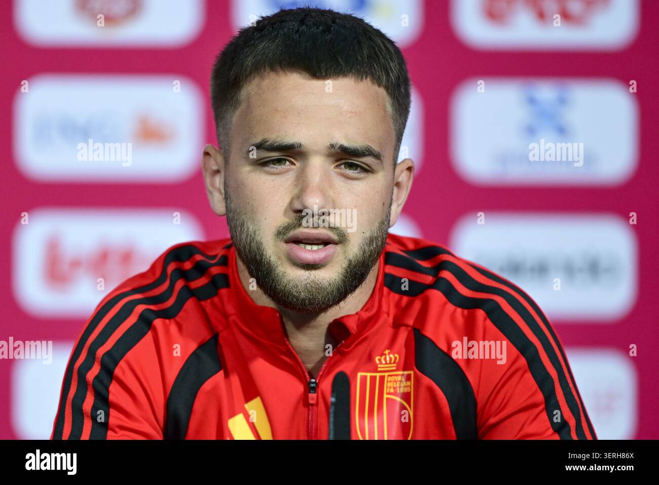 Belgium's Nicolas Raskin pictured during a a press conference of ...
