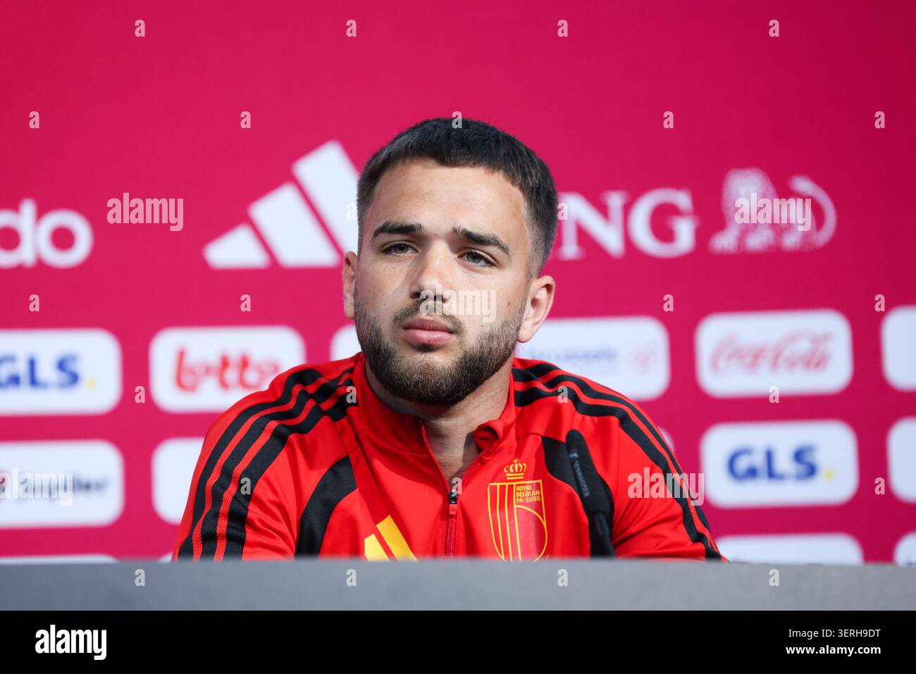 Belgium's Nicolas Raskin pictured during a press conference of Belgian ...
