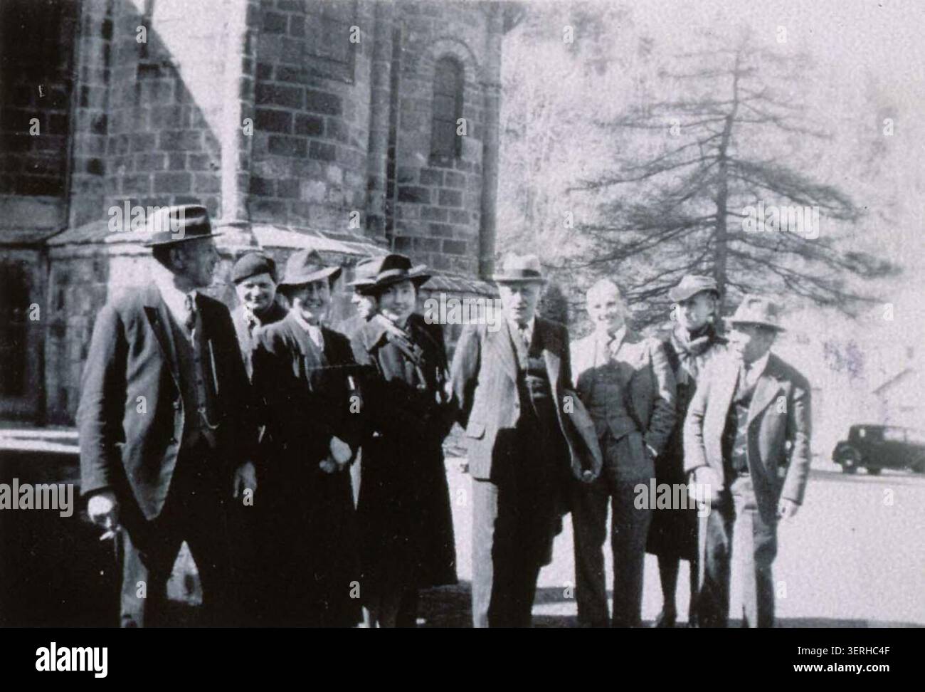 Orcival church cultural institution staff wartime evacuation fra hi-res ...