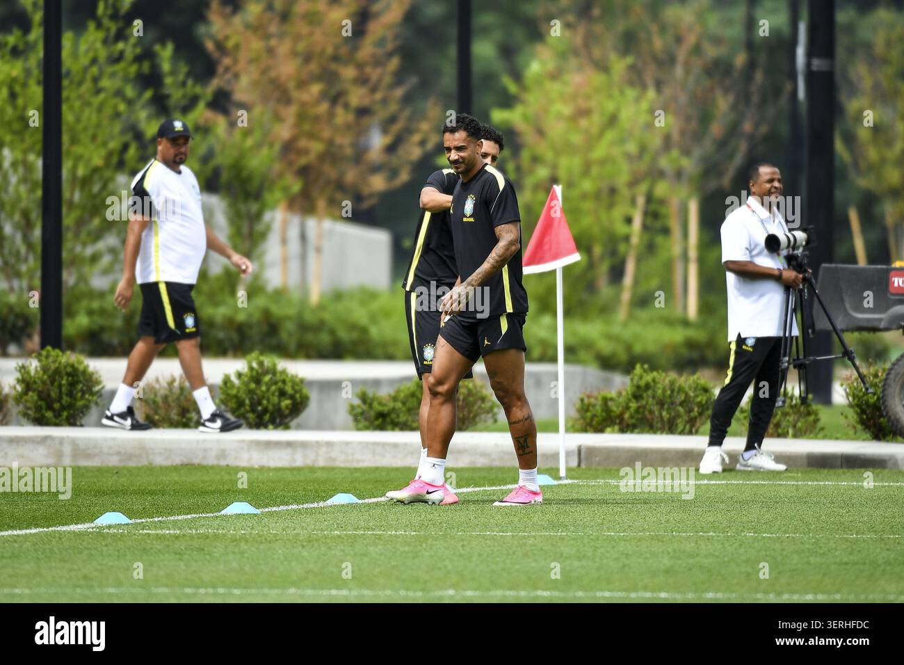 Brazilian Team training at their New Jersey base the Columbia Park ...