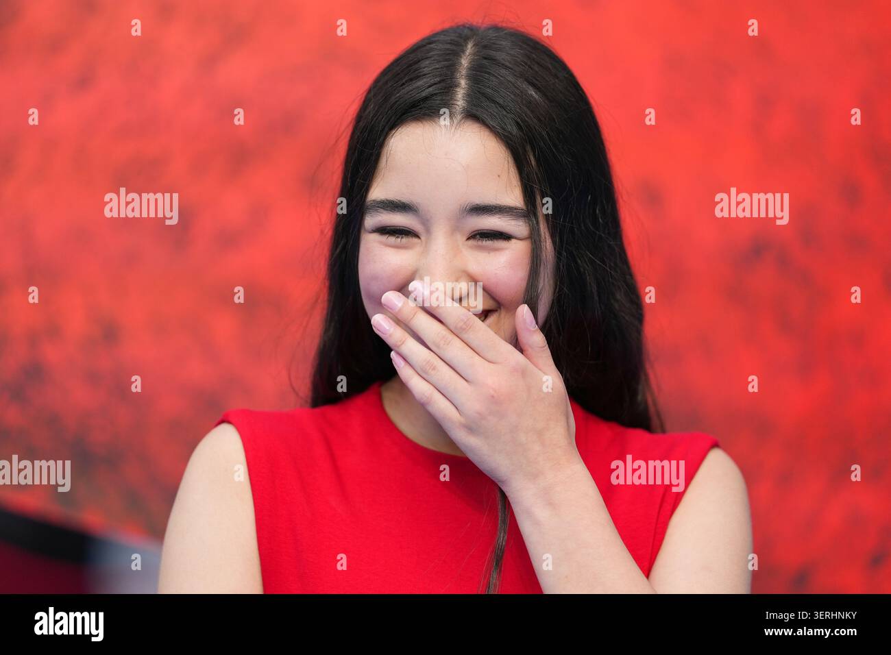 Eve Ridley poses for photographers upon arrival at a fan event for the ...