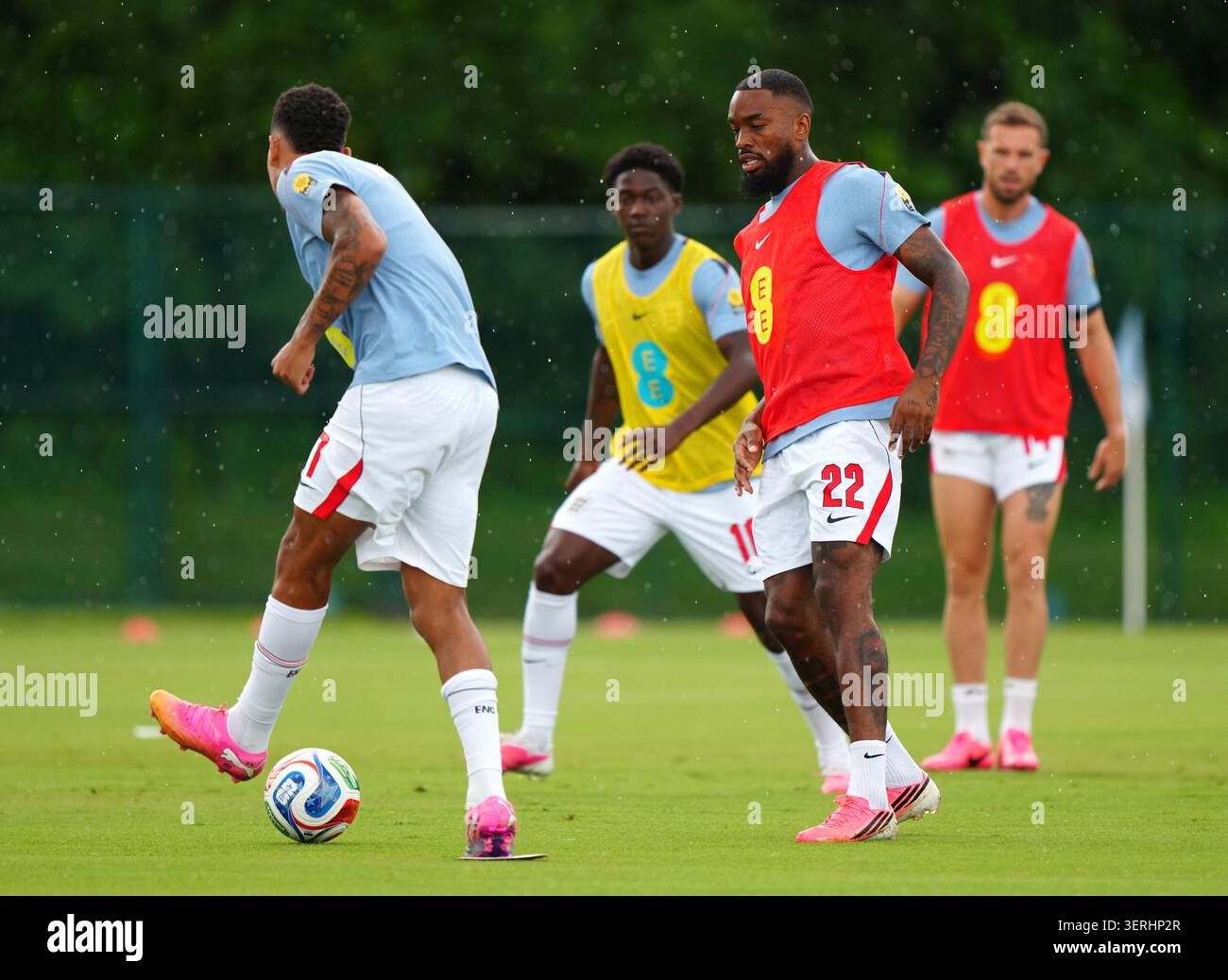 England's Ivan Toney during a training session at Swope Soccer Village ...