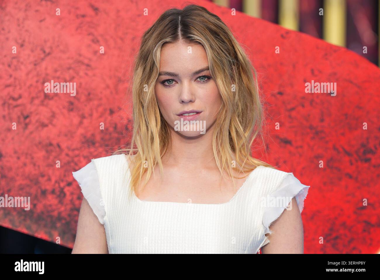 Milly Alcock poses for photographers upon arrival at a fan event for ...